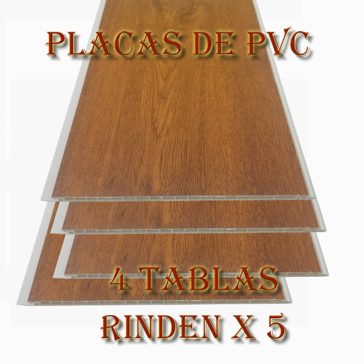 TABLA PVC MADERA 25 CM x 3.00 Mts 9 mm - Vallejos Materiales