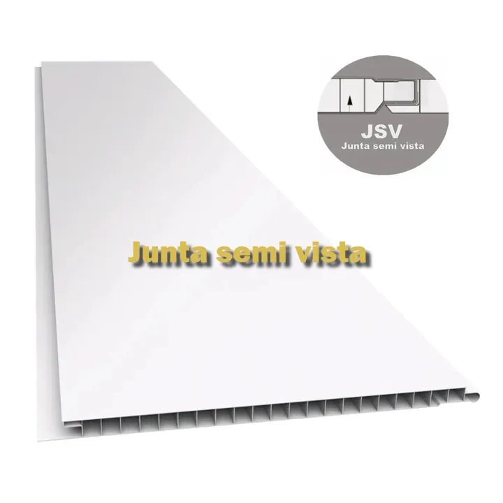 Vallejos Materiales - TABLA PVC BLANCO JV 20 CM x 2.50 Mts x 10 mm
